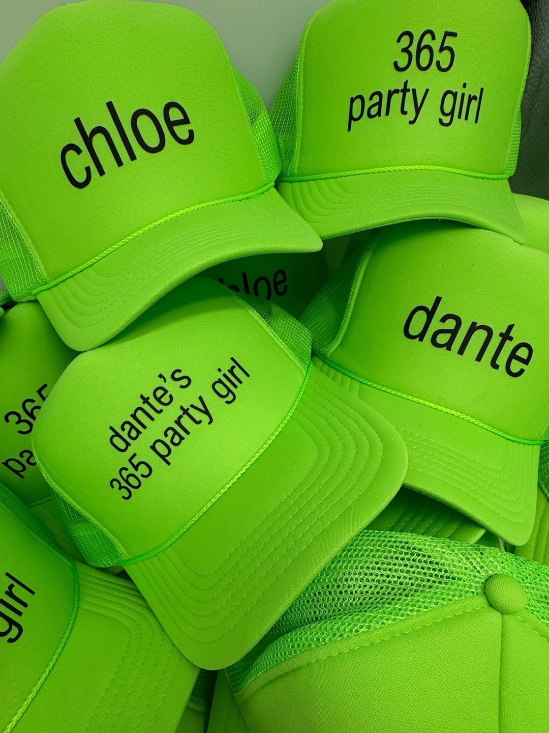 Custom Neon Green Brat Trucker Hat, Personalized Party Favor - Etsy
