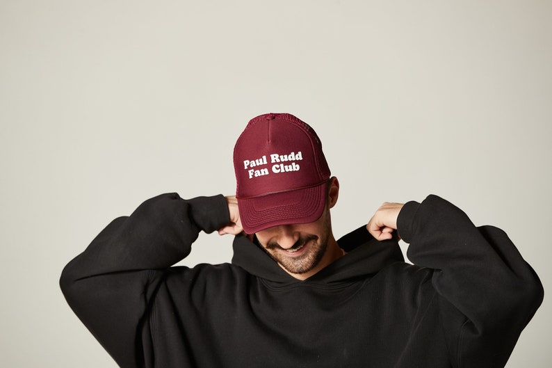 Paul Rudd Fan Club Trucker Hat Custom Hat Custom Trucker - Etsy