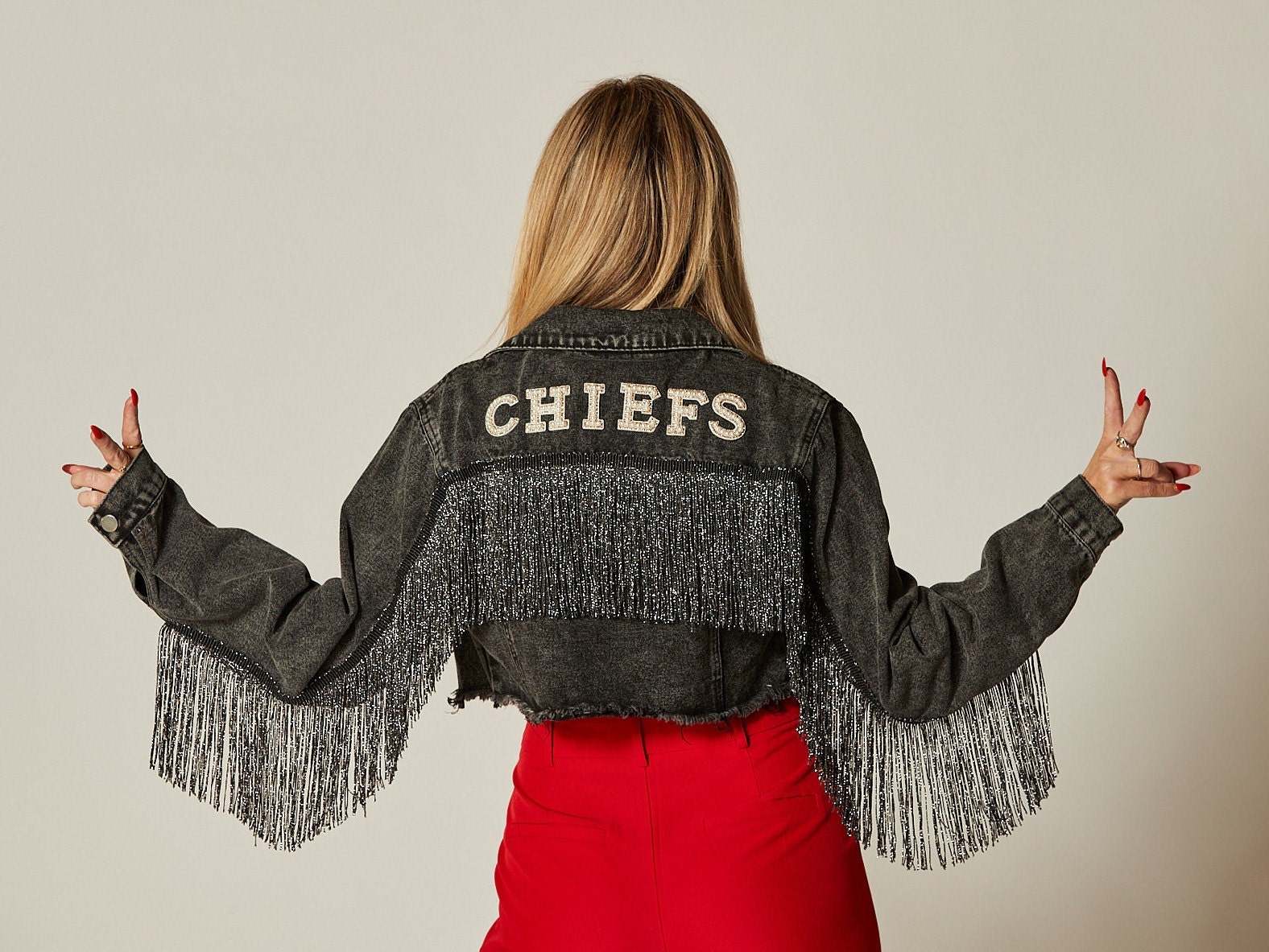 50% OFF Kansas City Chiefs Fan Jean Jacket KC Chiefs Chiefs - Etsy