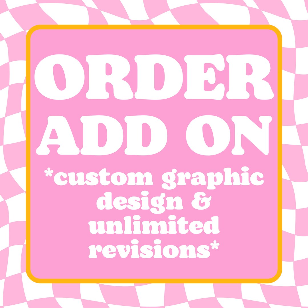 Add on Charge: Custom Graphic Design - Etsy
