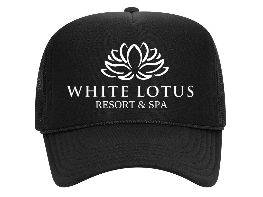 White Lotus Trucker Hat White Lotus Merch Custom Hat - Etsy