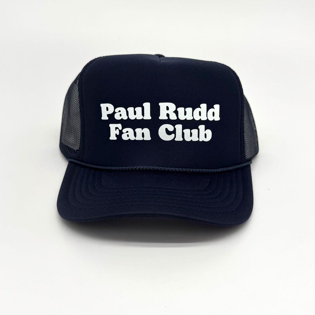 Paul Rudd Fan Club Trucker Hat, Custom Hat, Custom Trucker Hat, Paul ...