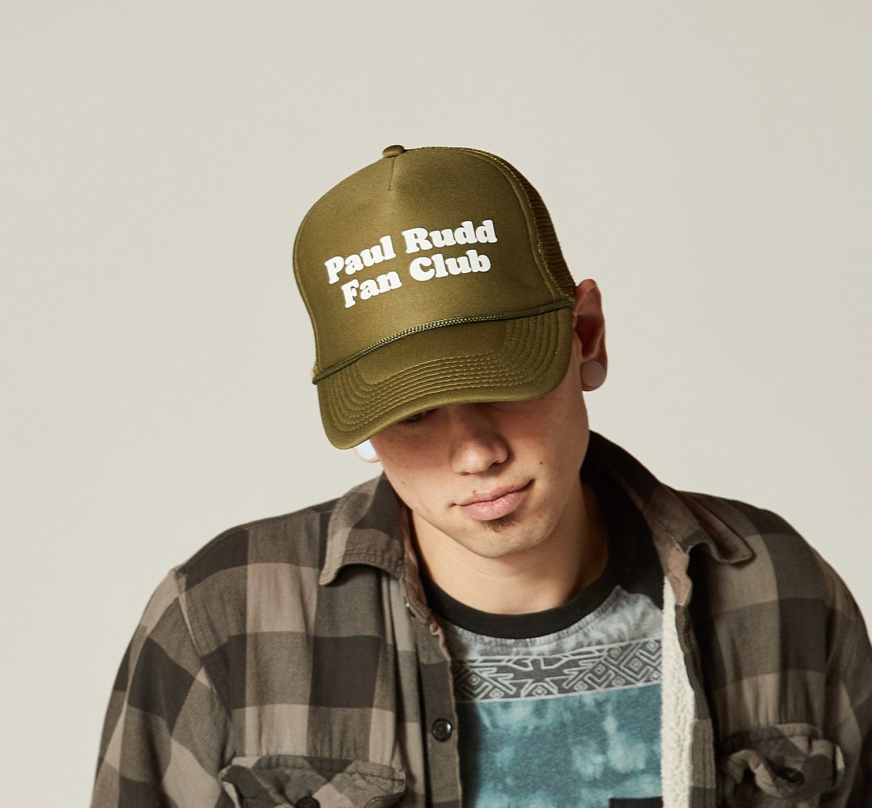 Paul Rudd Fan Club Trucker Hat Custom Hat Custom Trucker - Etsy