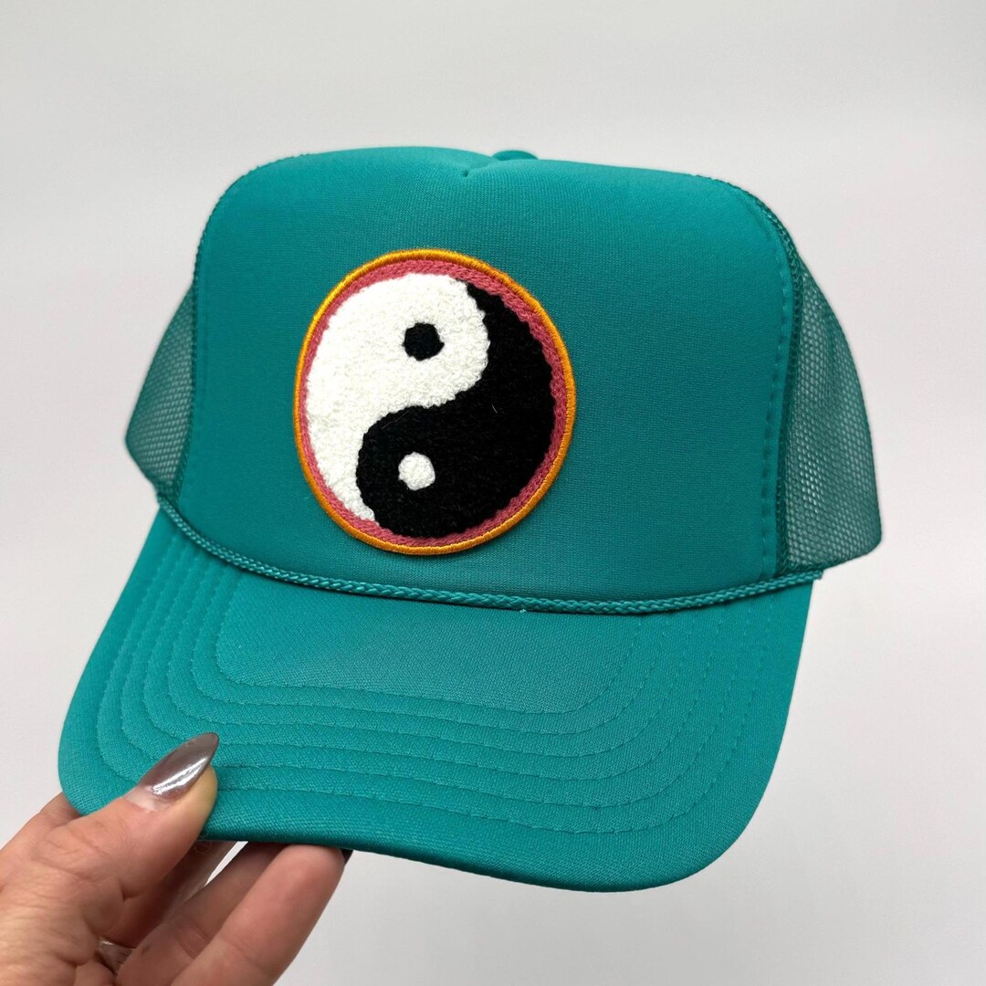 Yin Yang Chenille Patch Trucker Hat, Custom Design - Etsy