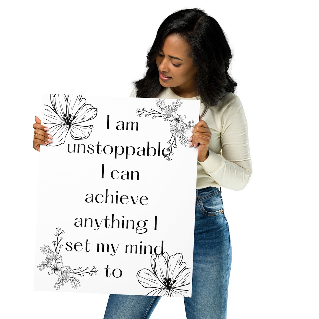 Unstoppable Poster - Etsy