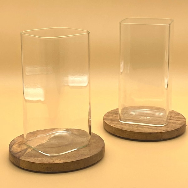 Glass Cube Vase - Etsy