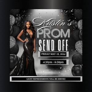 Prom Send Off, Prom Invitation Flyer, Prom Flyer, Prom Season Flyer ...