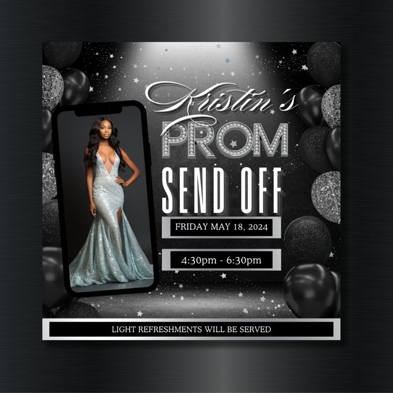 Prom Send Off, Prom Invitation Flyer, Prom Flyer, Prom Season Flyer ...