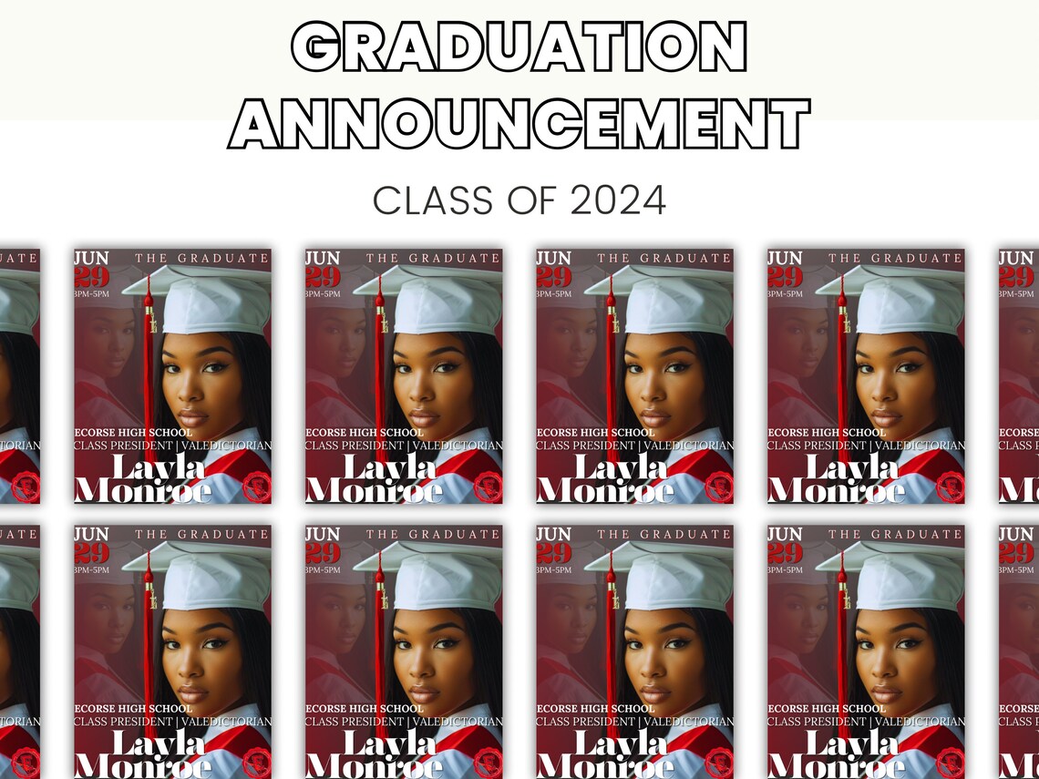 Graduation Flyer, Graduation Party, Graduation Invitation, Class of ...