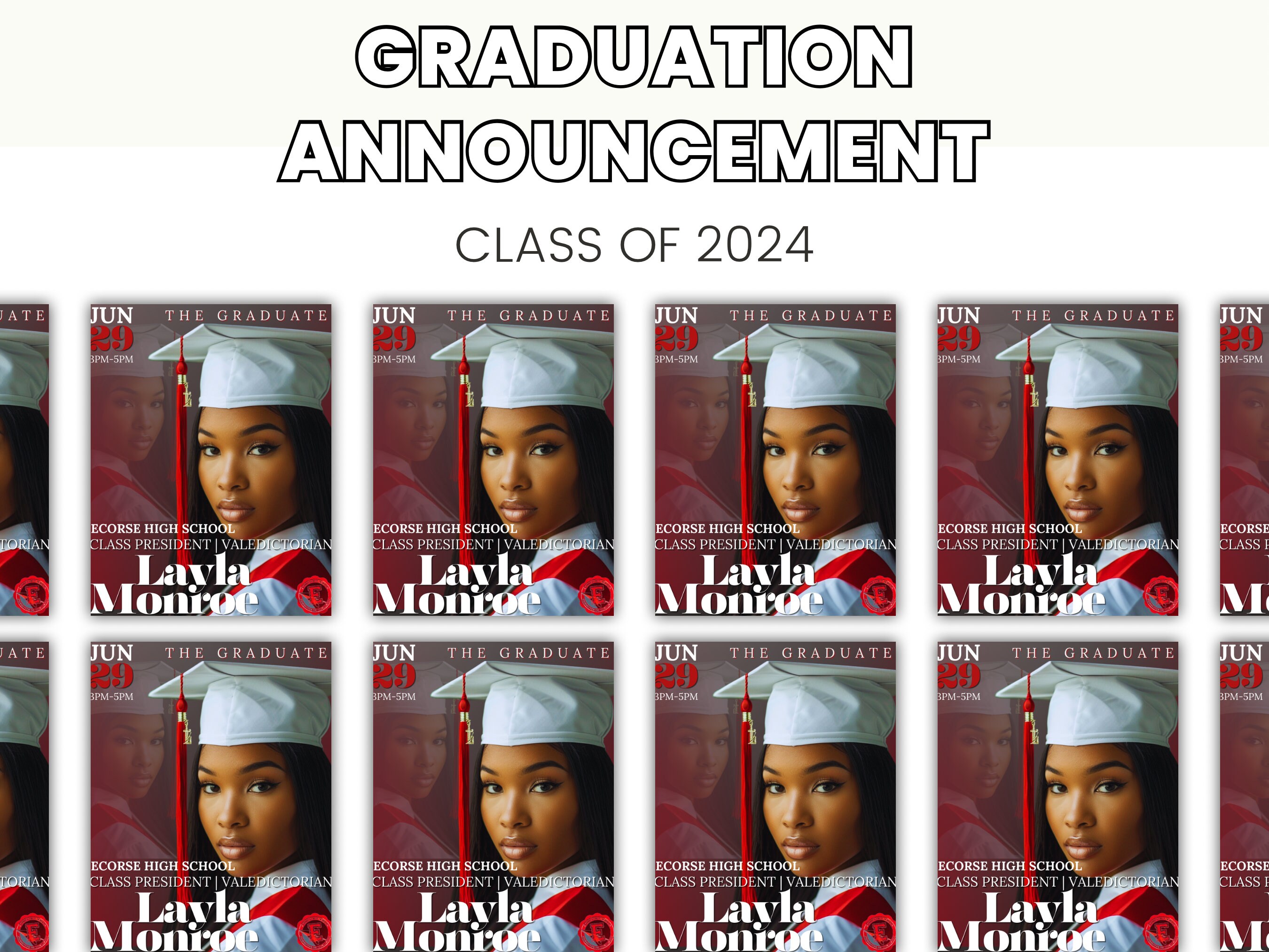 Graduation Flyer, Graduation Party, Graduation Invitation, Class of ...