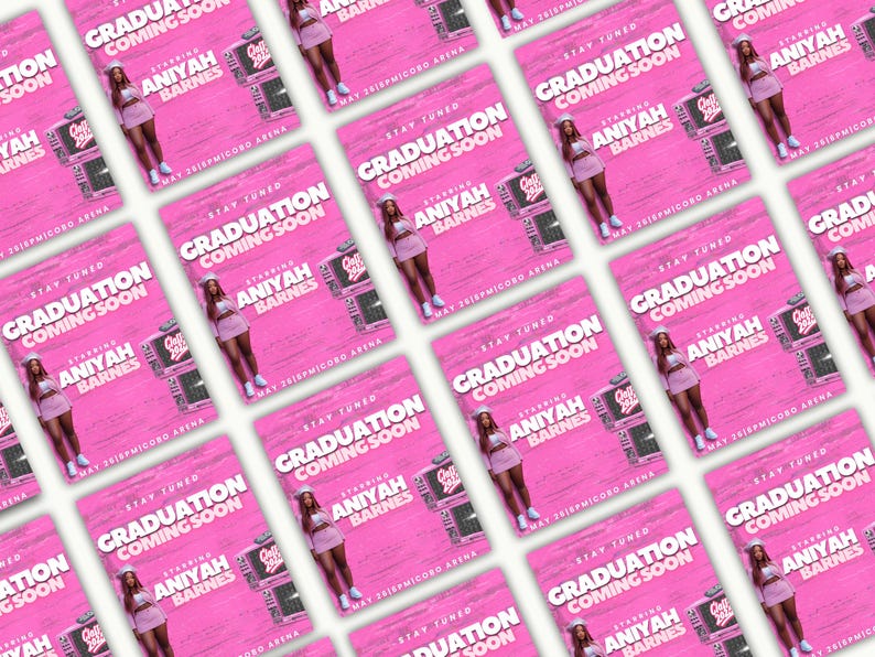 Graduation Flyer Template| Editable Digital Invite| Class of 2025 ...