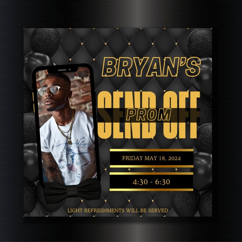 Prom Send Off, Prom Invitation Flyer, Prom Flyer, Prom Season Flyer ...