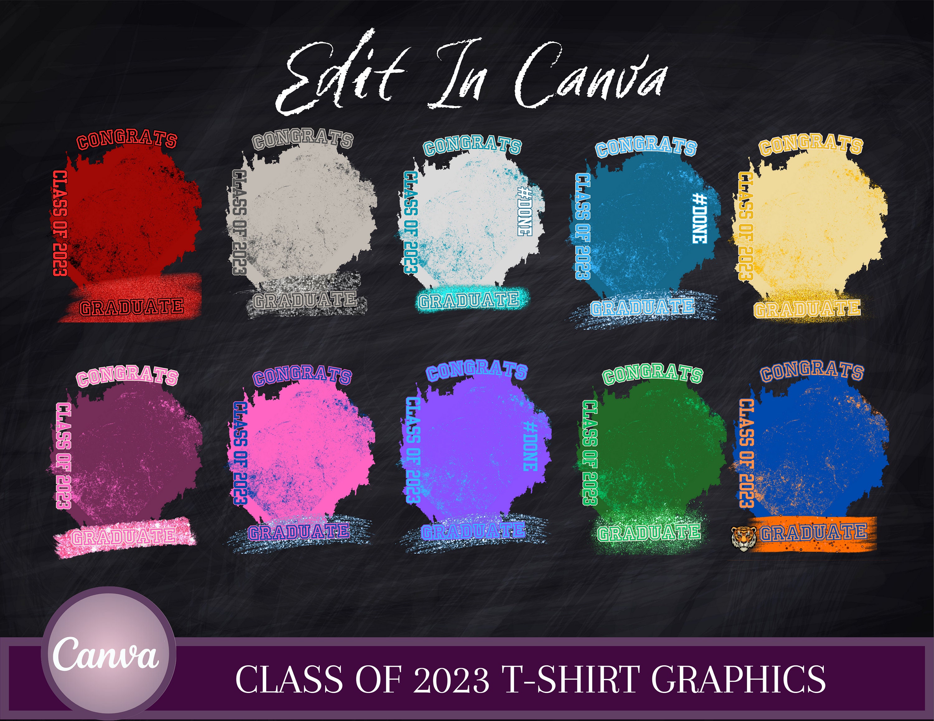 Graduation T-shirt Template| Graduation T-shirt Design| Class of 2023 T ...