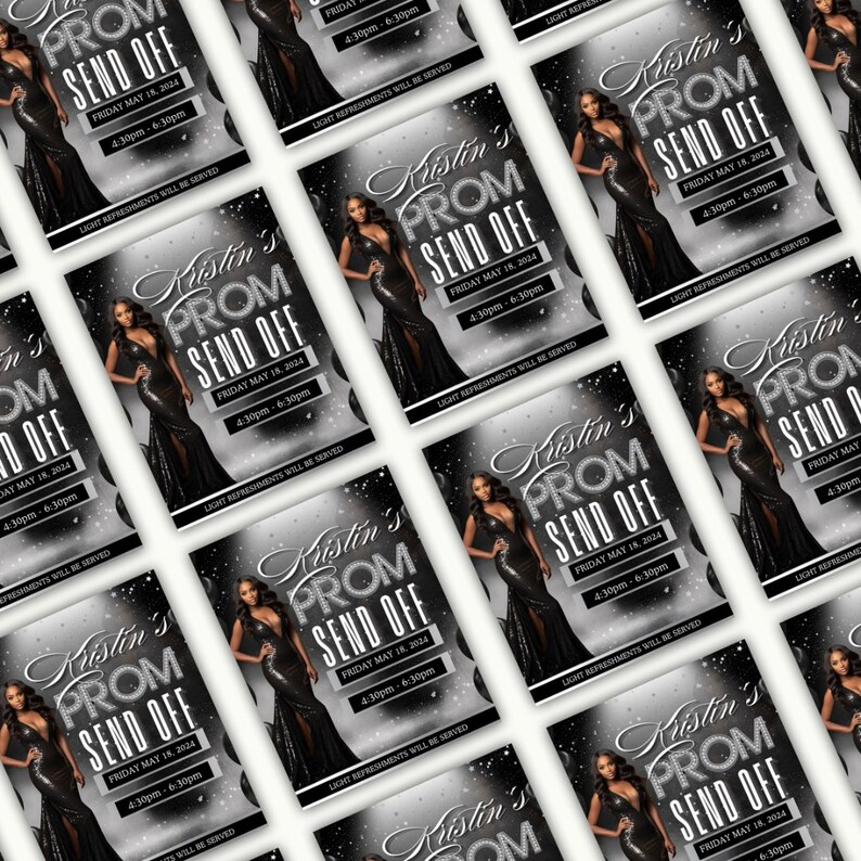 Prom Send Off, Prom Invitation Flyer, Prom Flyer, Prom Season Flyer ...