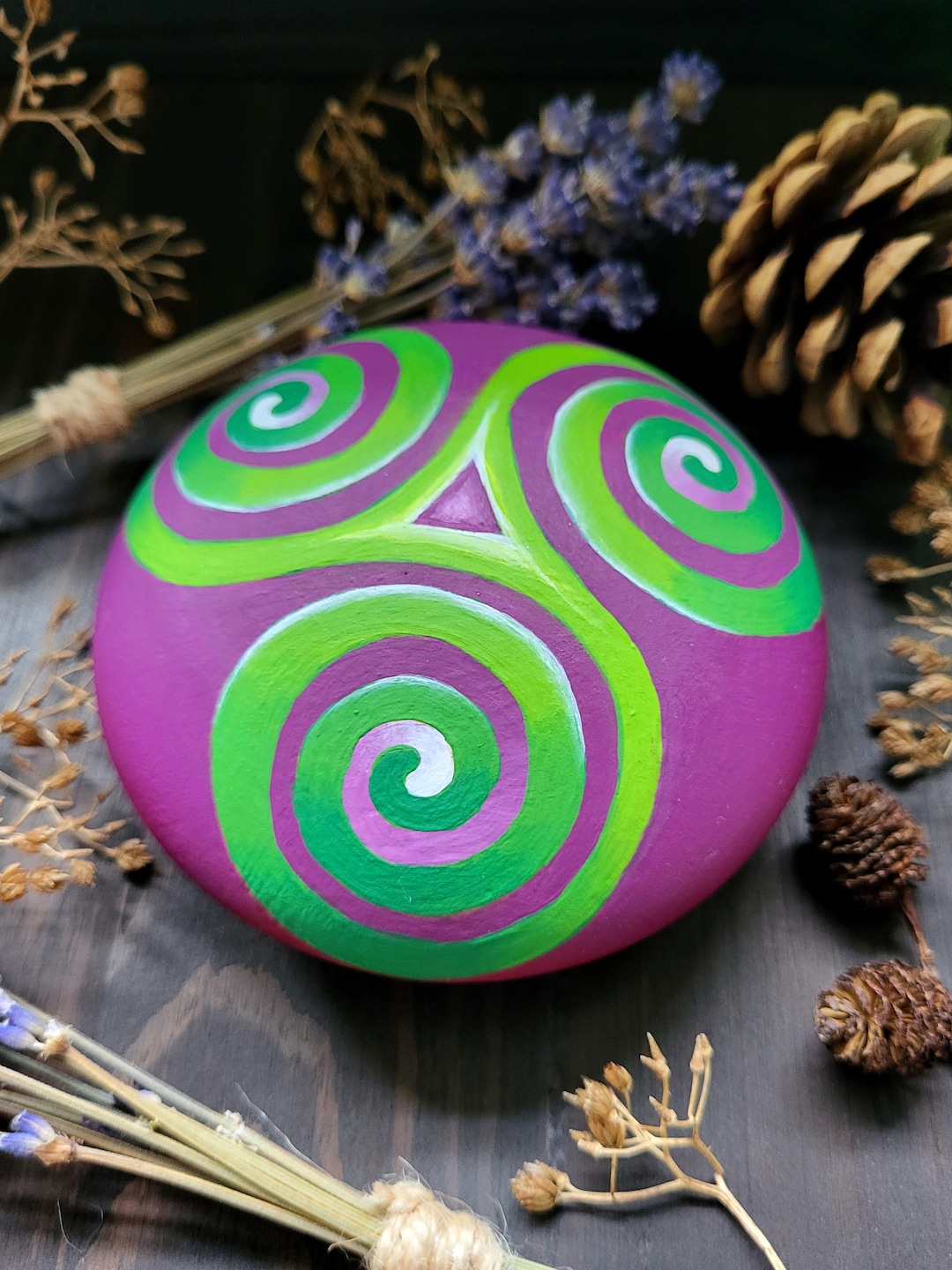 Totem Stone 'triskele' by Wildwood and Raven, Triple Spiral, Druid ...