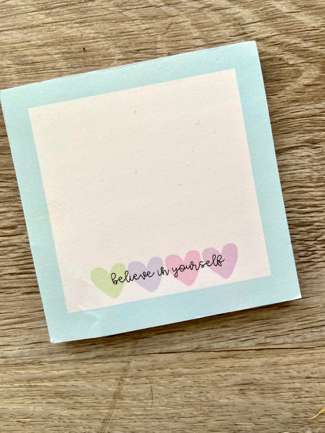 Believe in Yourself Sticky Notes, Inspirational, Motivational Post Its ...