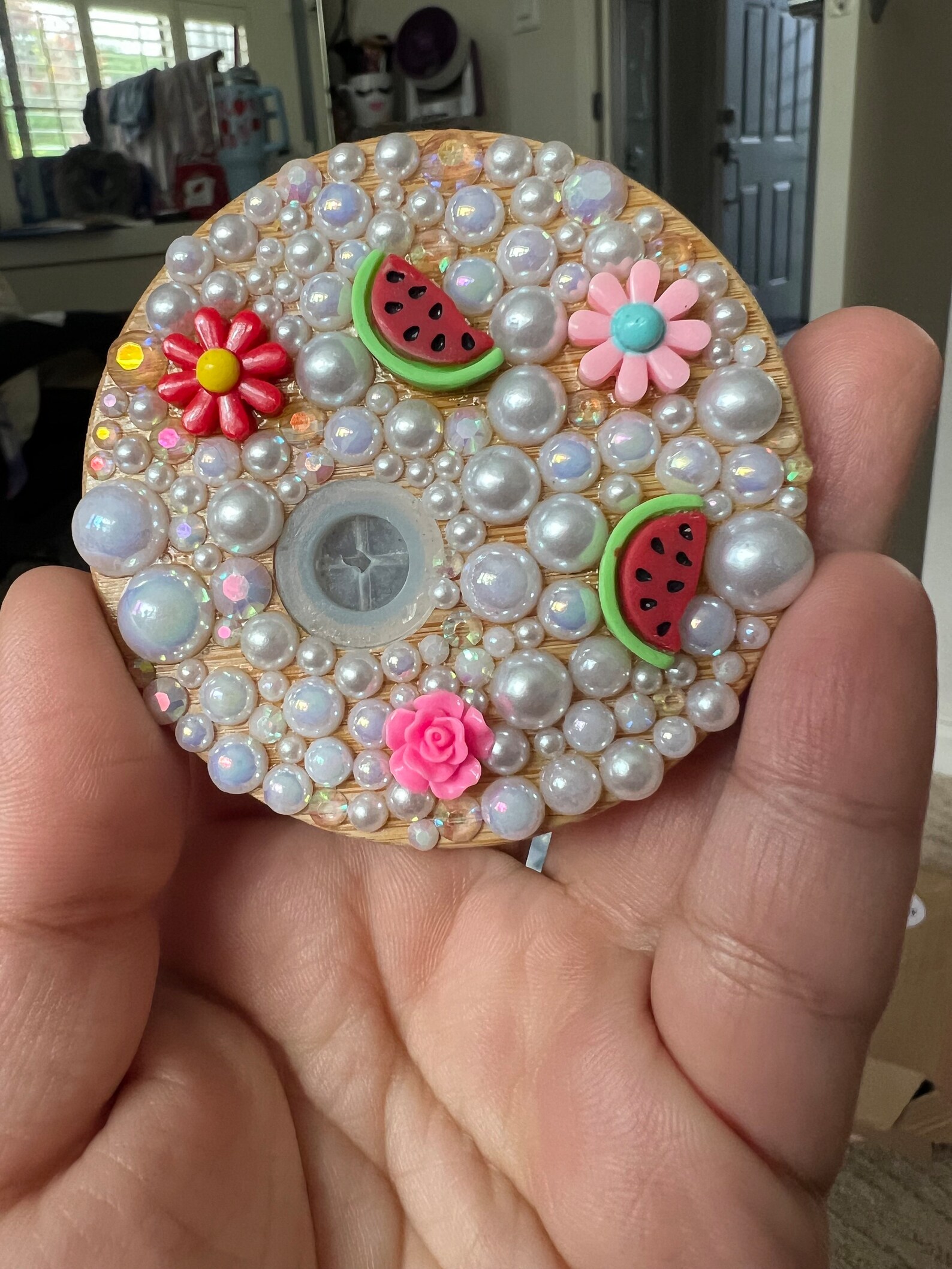 Rhinestone Cup Lids, Jelly Lids, Customized Glass Lids, Bling Covers ...