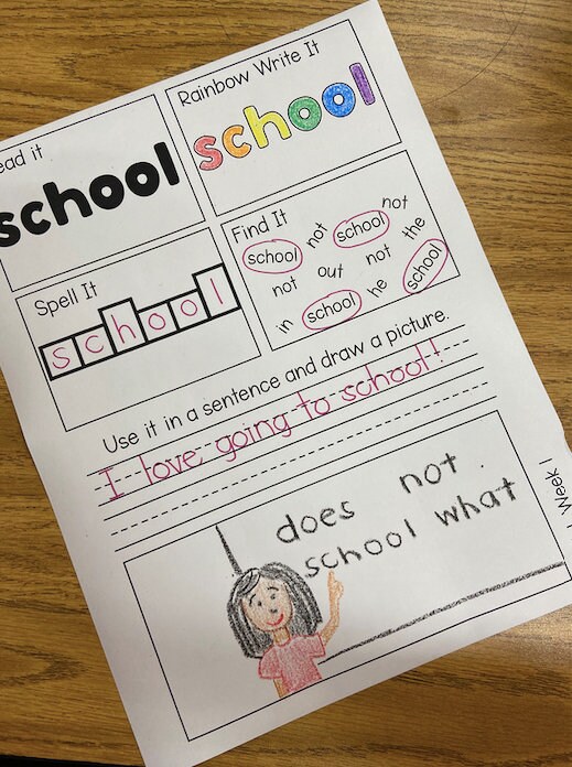 High Frequency Word Practice 4, Sight Words, Reading Fluency ...