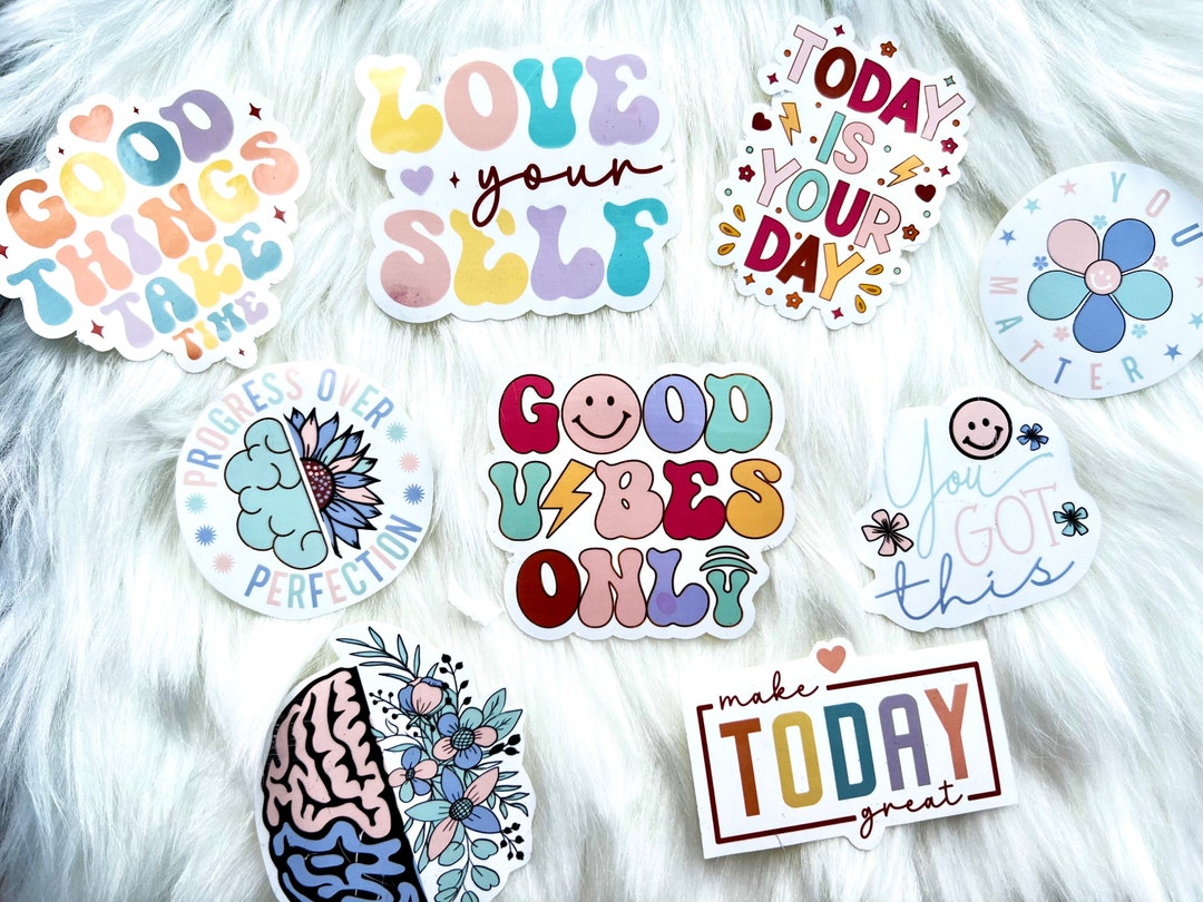 Mental Health Awareness Stickers: Positive Inspirational Decals - Etsy