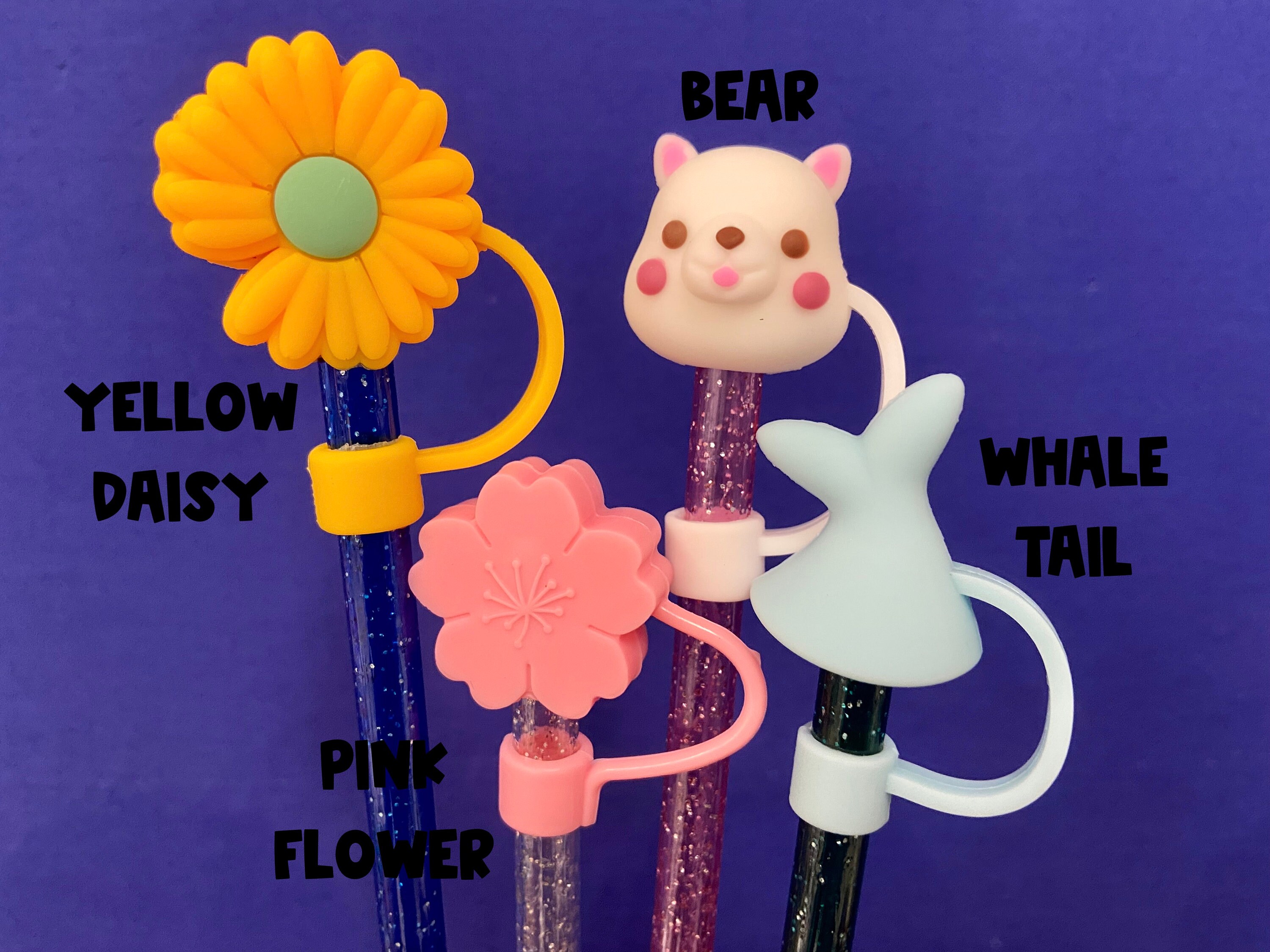 Straw Toppers / Straw Charms / Straw Covers - Etsy