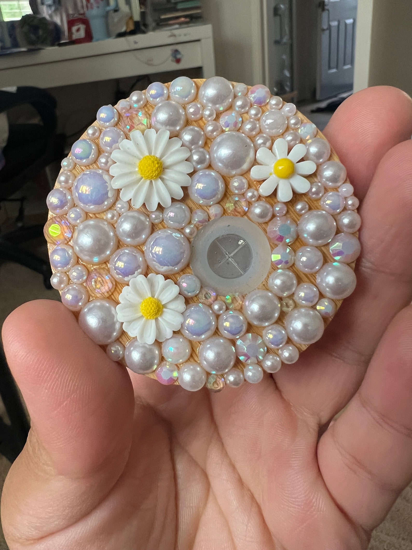 Rhinestone Cup Lids, Jelly Lids, Customized Glass Lids, Bling Covers ...