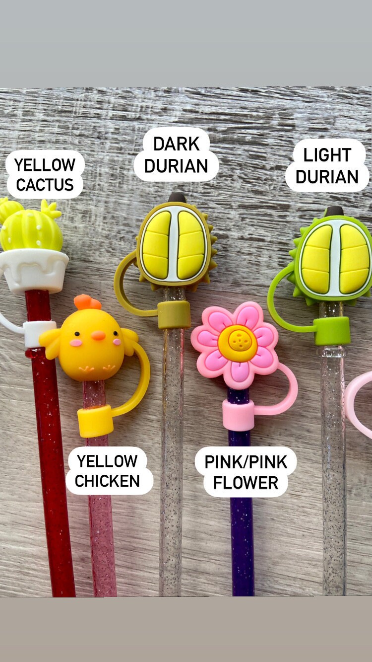 Straw Toppers / Straw Charms / Straw Covers - Etsy