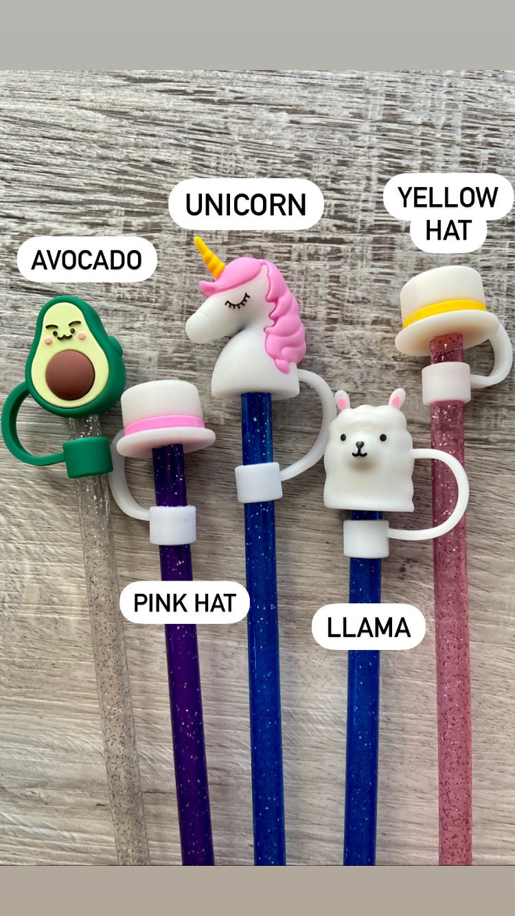 Straw Toppers / Straw Charms / Straw Covers - Etsy