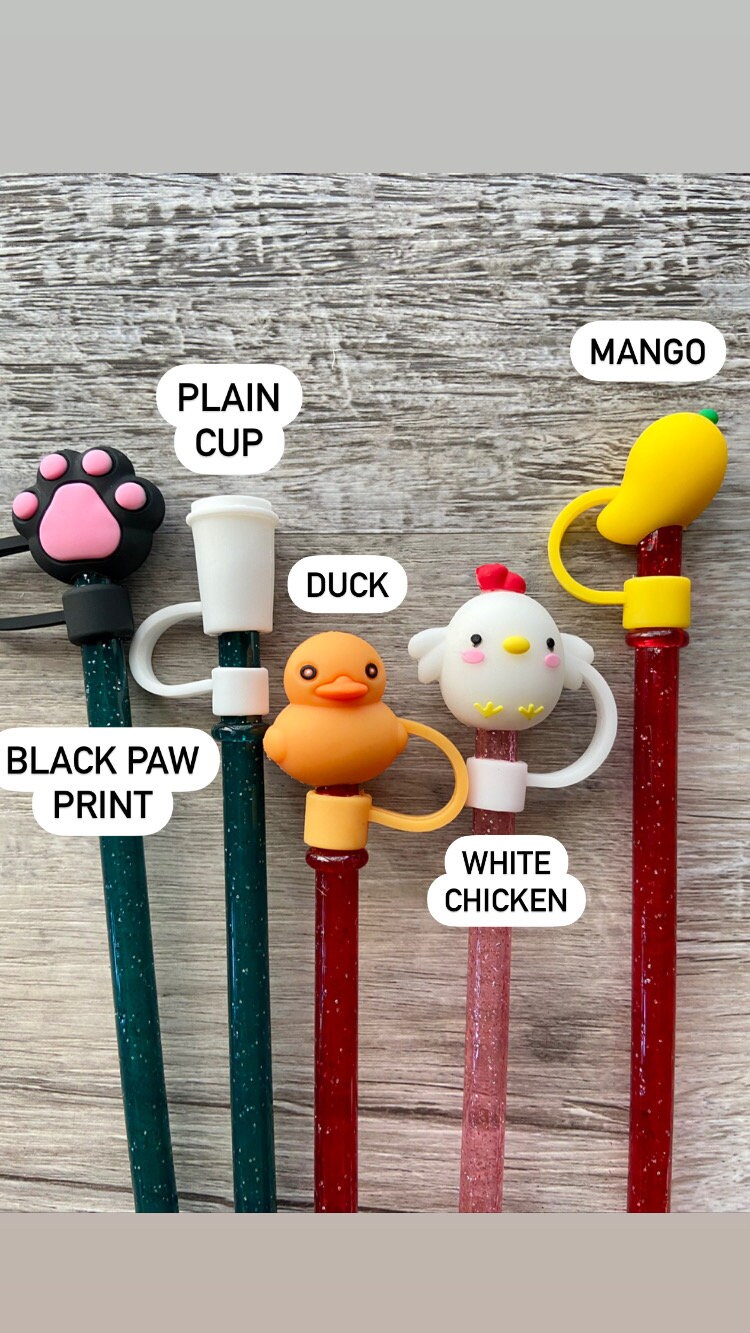 Straw Toppers / Straw Charms / Straw Covers - Etsy