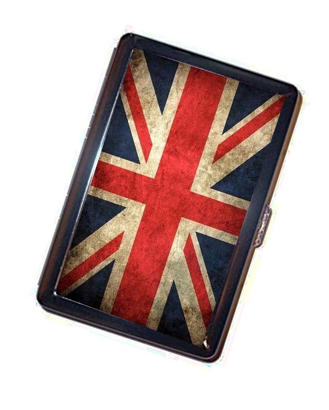 Union Jack Flag Cigarette Case United Kingdom Handmade Vintage Metal ...