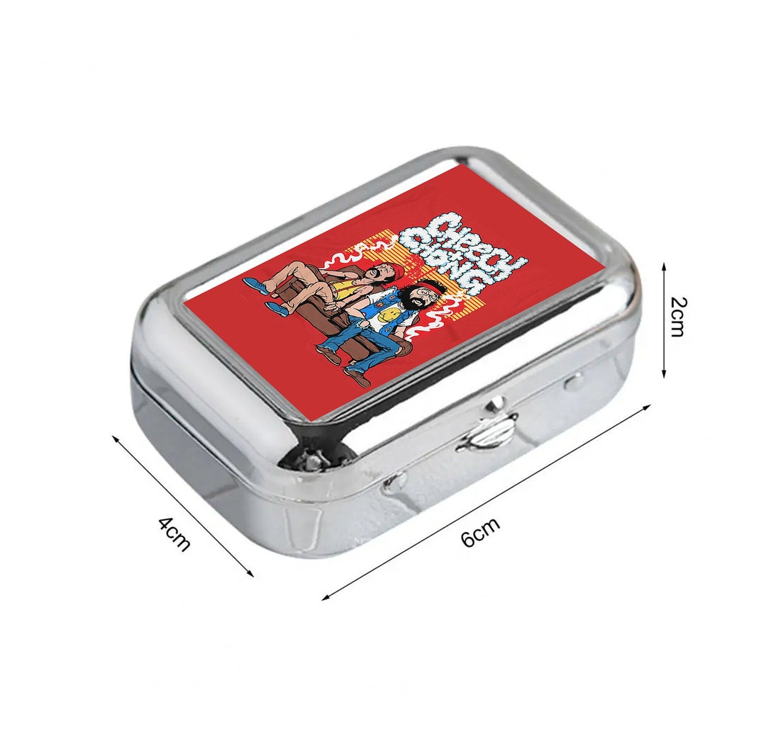 Cheech and Chong Cigarette Ashtray Handmade Vintage Metal Holder Box ...