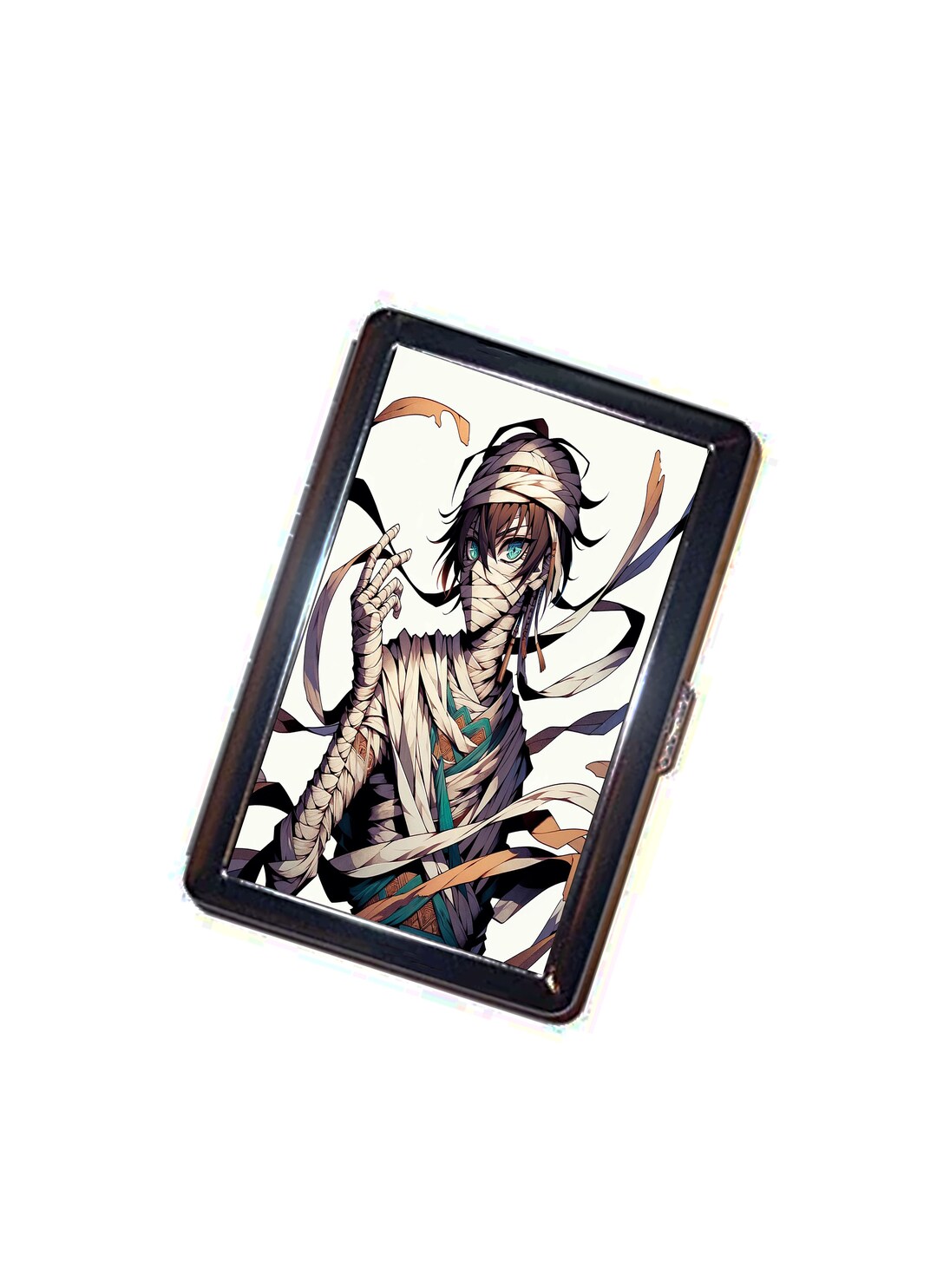 The Mummy in Anime Form Egypt Monster Cigarette Case Handmade Metal ...