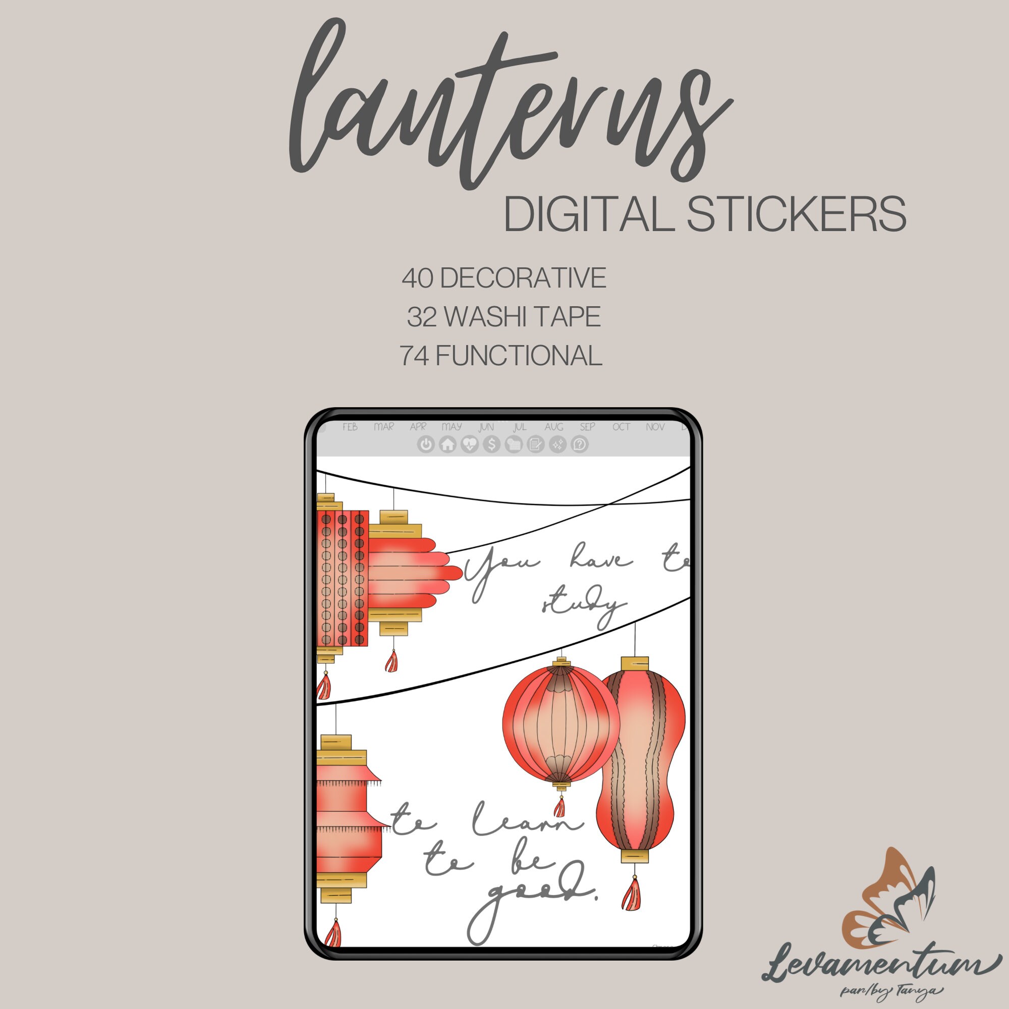 Lanterns DIGITAL Stickers - Lanternes Autocollants DIGITAL (146 ...