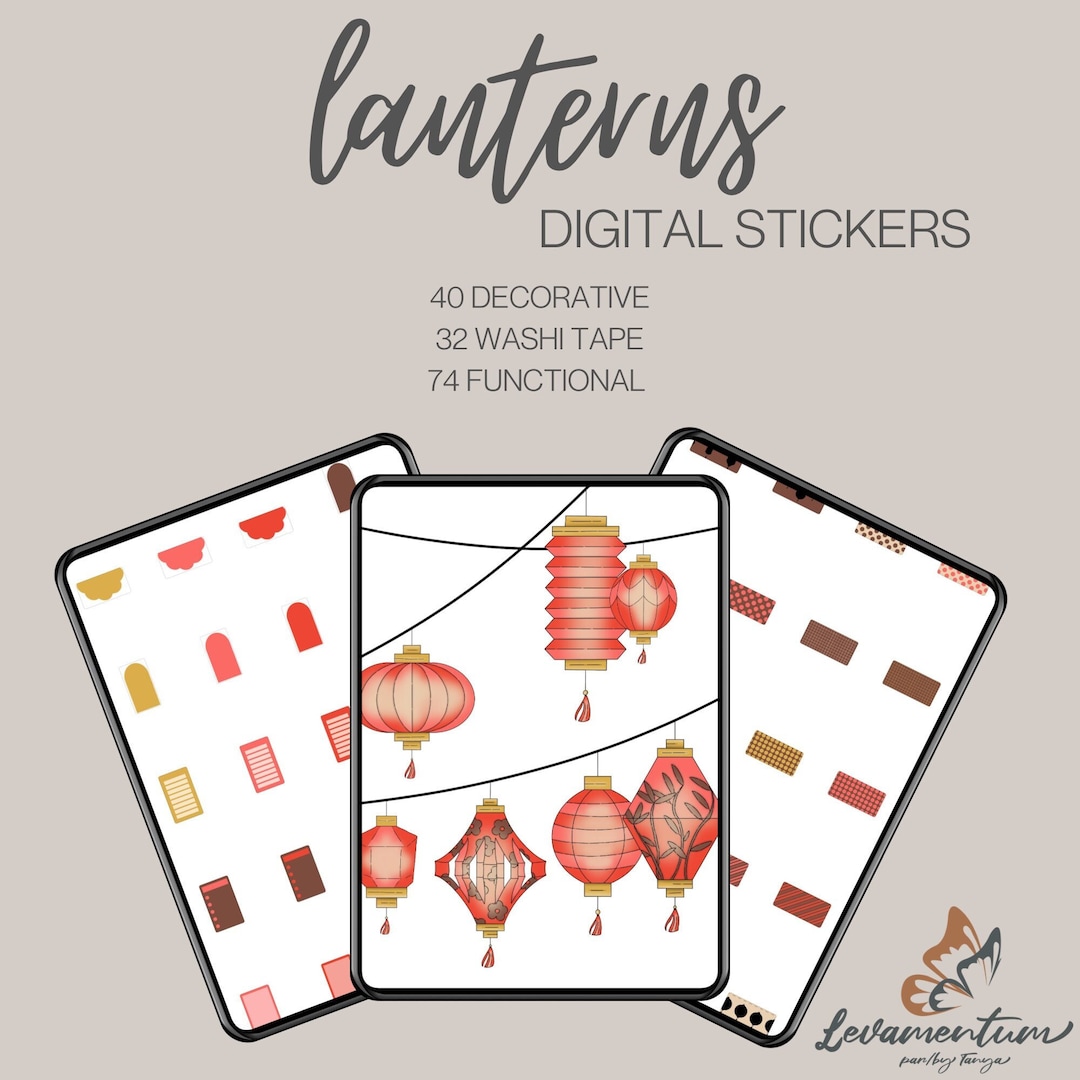 Lanterns DIGITAL Stickers - Lanternes Autocollants DIGITAL (146 ...