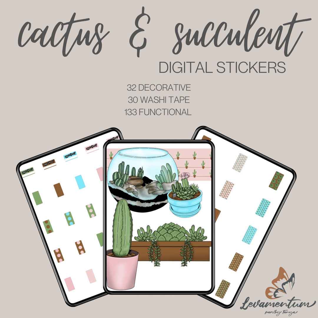 Cactus & Succulents DIGITAL Stickers - Cactus Et Succulents ...