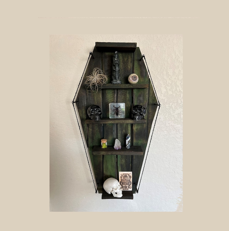 The "green Man" Coffin Shelf - Etsy