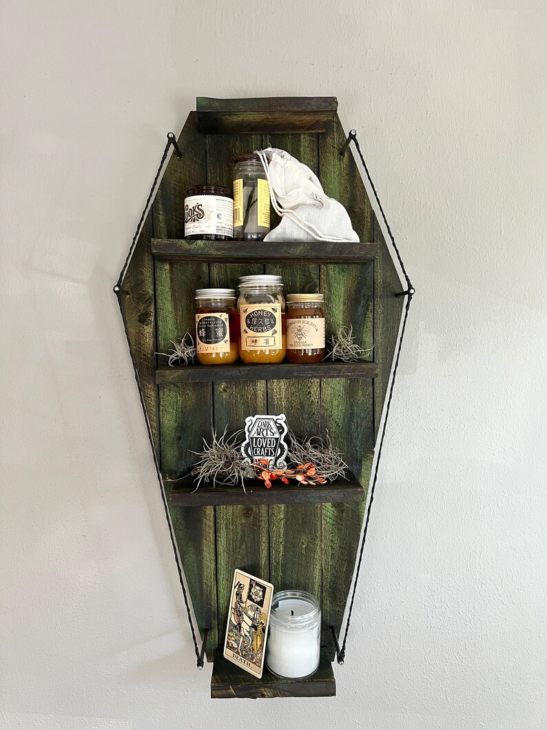 The "green Man" Coffin Shelf - Etsy