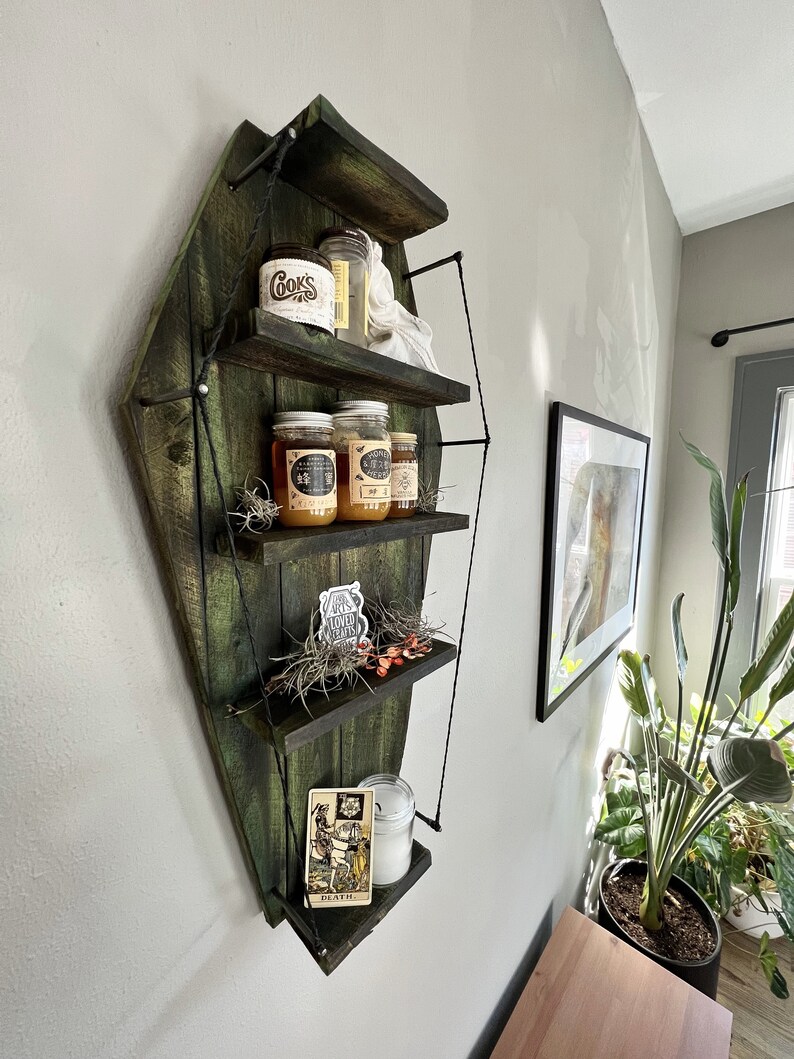 The "green Man" Coffin Shelf - Etsy