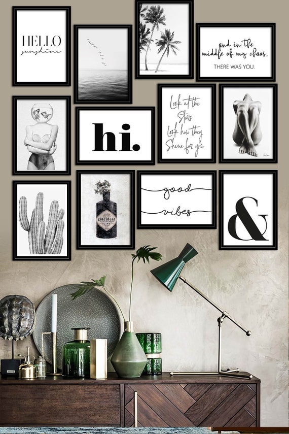 Mdf Wall Decor12 Piece Frame Mdf Painting Mini - Etsy