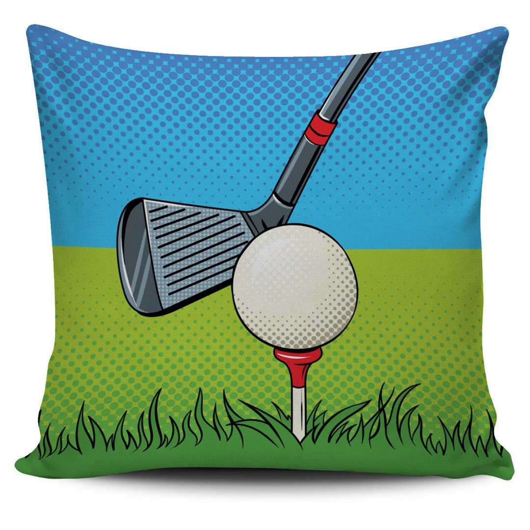 Golf Pillow Cover 16"x 16" | Decorative Cushion Cover | Home Gift ...