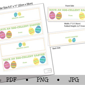 Easter Bag Toppers Printable, Have an Eggcellent Easter Bag Toppers ...