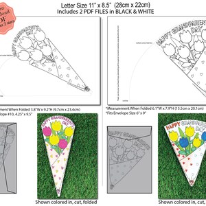 Happy Grandparents Day Coloring Card PDF, Grandparents Day Card ...