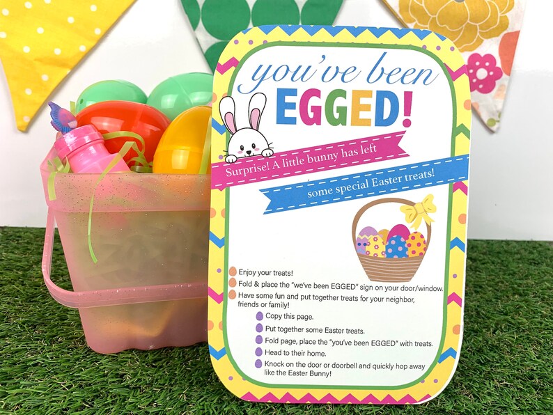 You've Been Egged Printable, We've Been Egged Printable, Easter ...