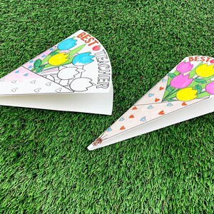 Teacher Appreciation Coloring Card, Tulip, Teacher Card Printable ...