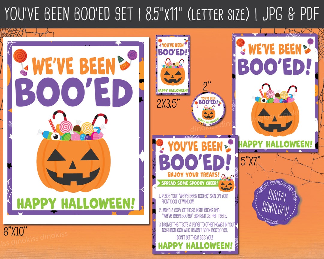 You've Been Booed & We've Been Booed Printable Set, Youve Been Booed ...