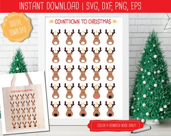 Editable Advent Calendar Printable Christmas (Instant Download) - Etsy