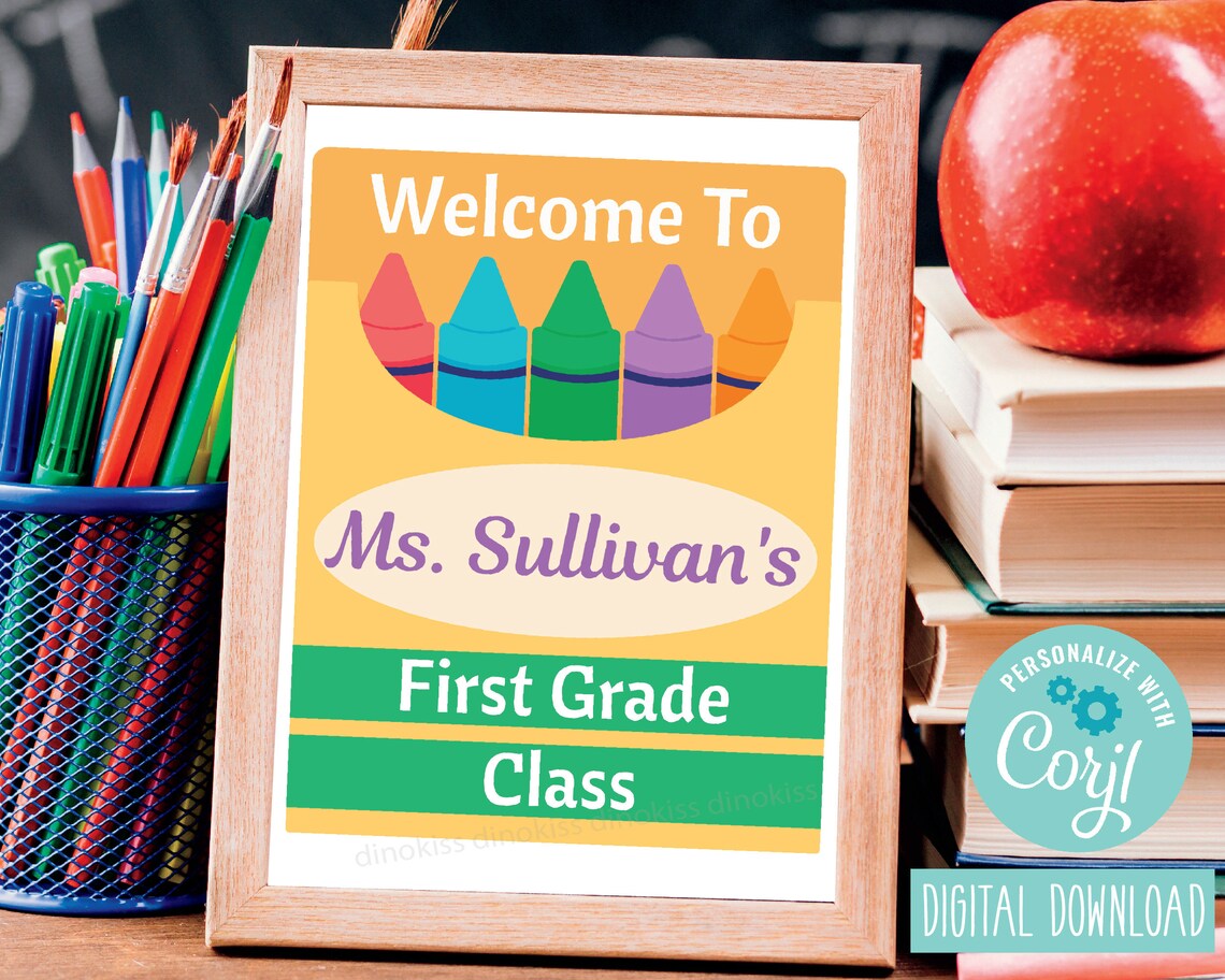Teacher Sign Editable Teacher Sign Classroom Sign Teacher - Etsy