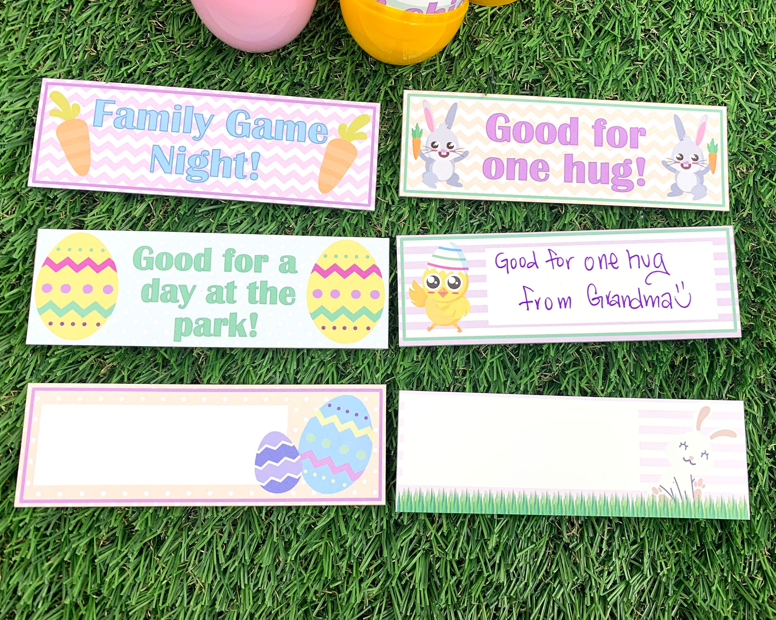 Easter Egg Fillers Easter Egg Printable Easter Egg Coupons - Etsy