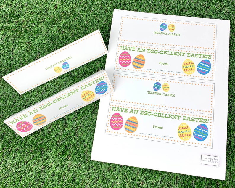 Easter Bag Toppers Printable, Have an Eggcellent Easter Bag Toppers ...