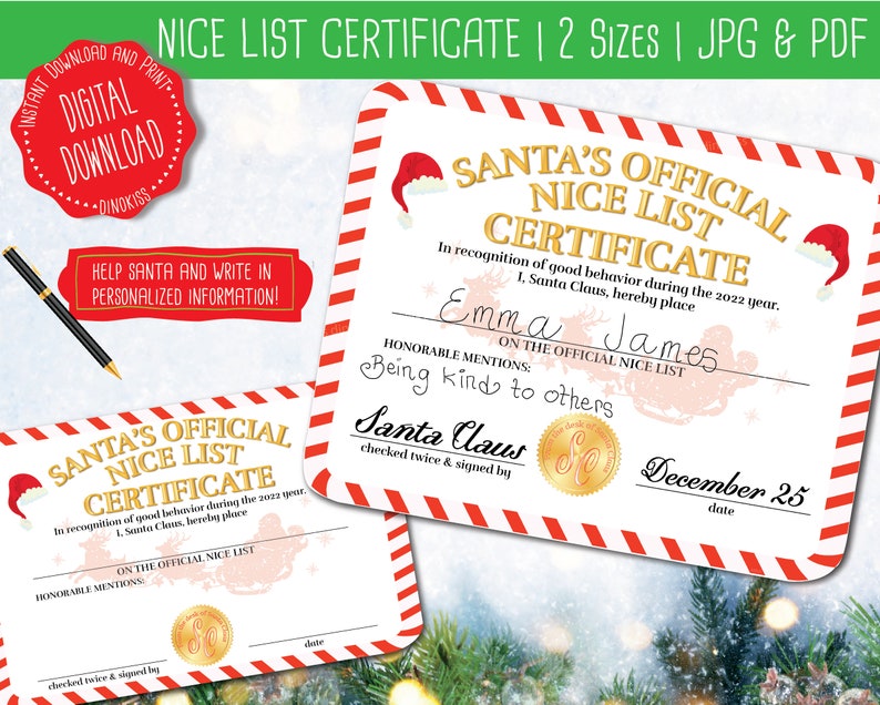 Instant Download Letter From Santa Bundle Letter From Santa - Etsy
