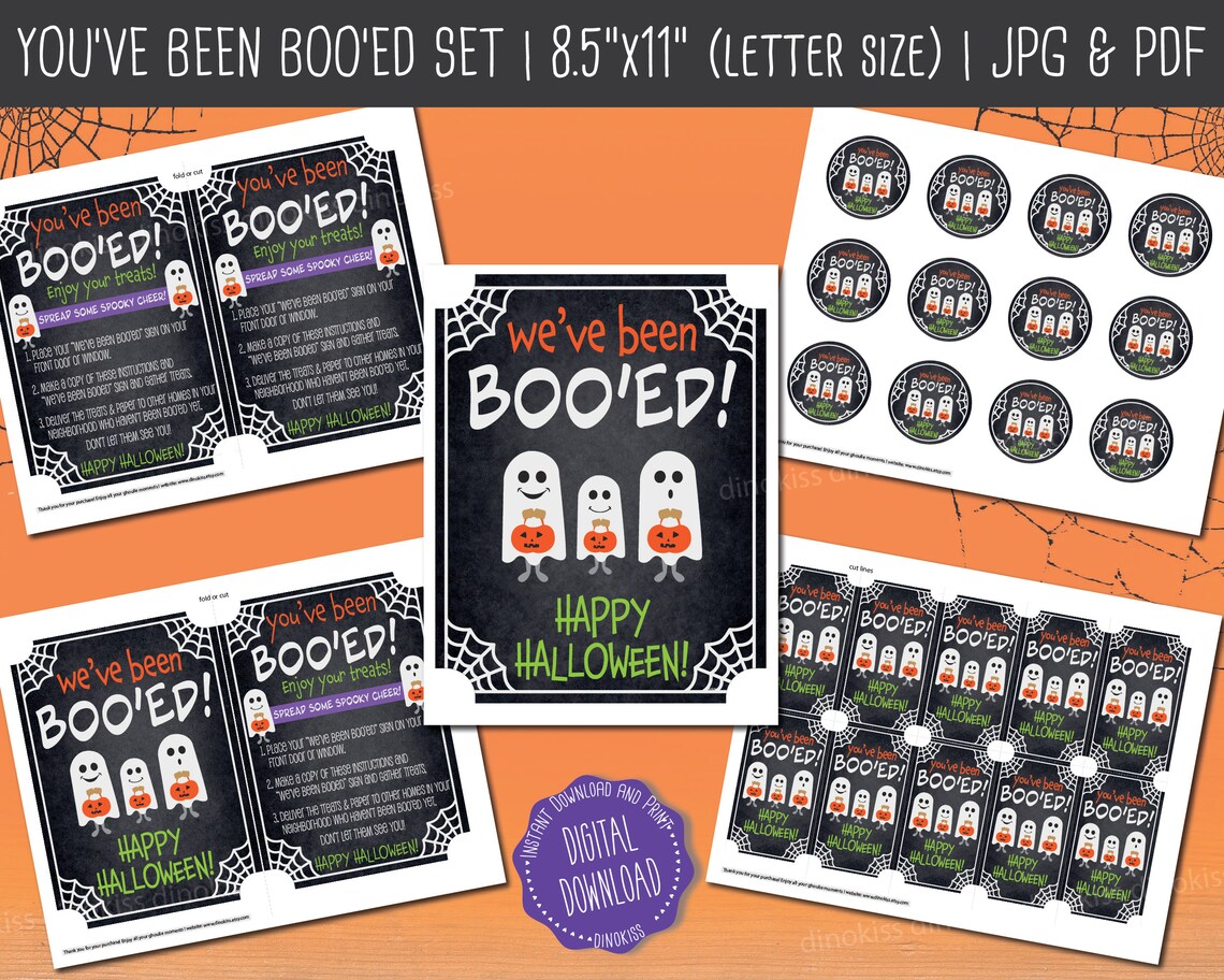 You've Been Booed & We've Been Booed Printable Set, Youve Been Booed ...